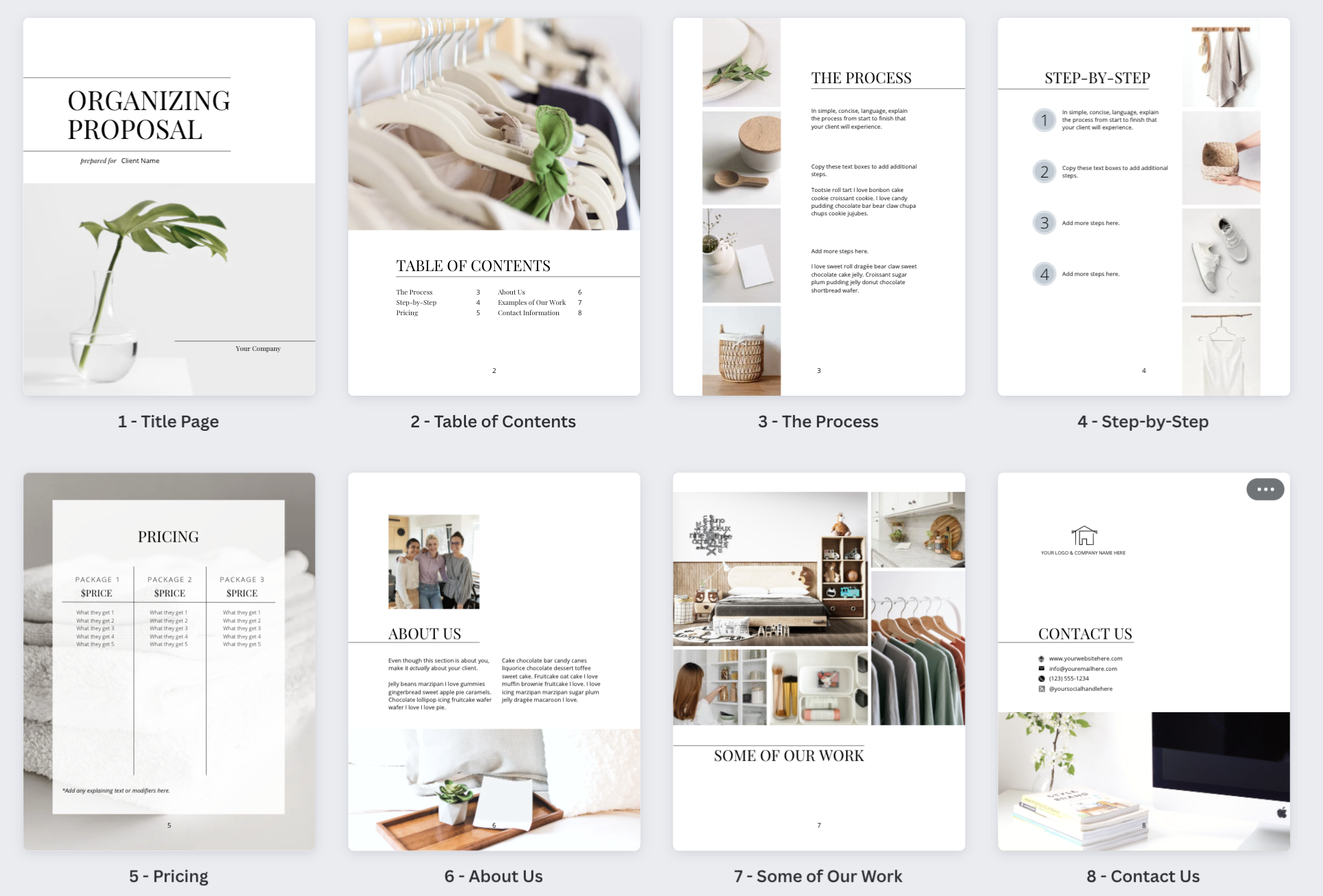 Organizing Proposal Templates and Custom Canva Designs for Professional ...