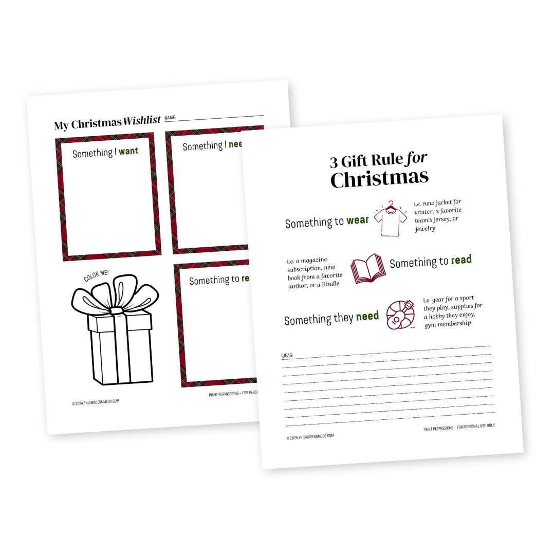 Gift Rules for Christmas (2024) - This Modern Mess